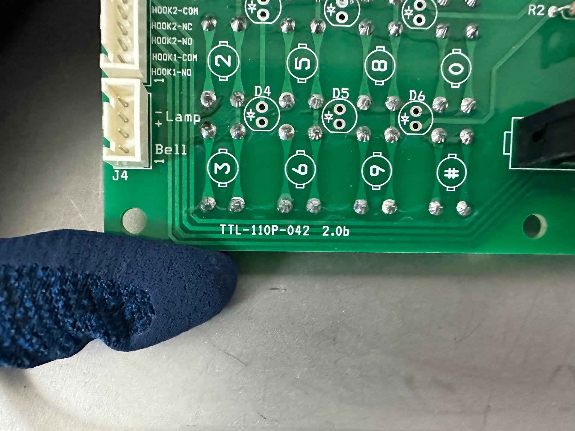 TTL-110P-042D / Keypad Board for HAF-800D / HANSHIN ELECTRONICS