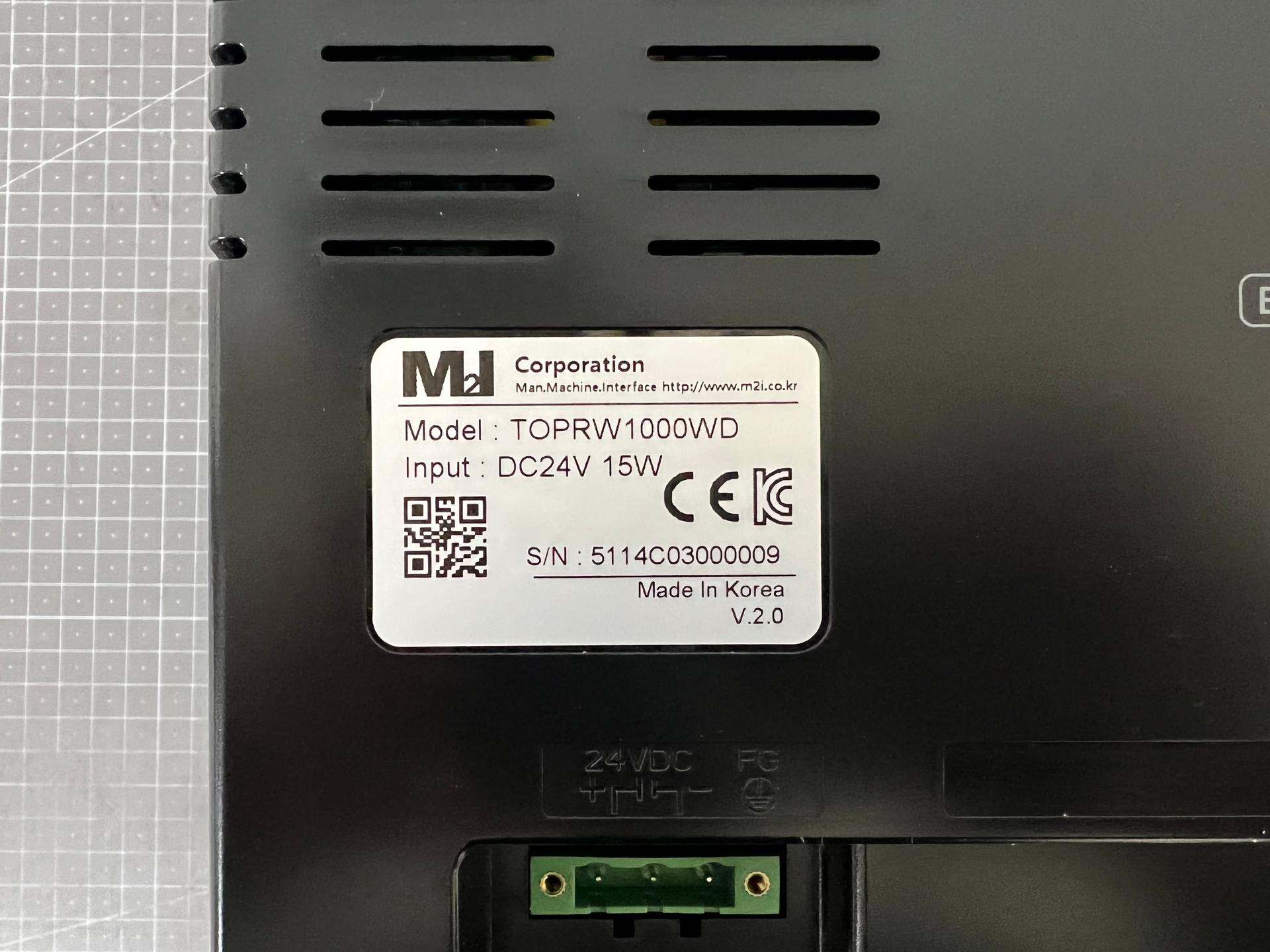 TOPRW1000WD / Touch Panel (10.2" TFT Color, 800x480) / M2I CORPORATION