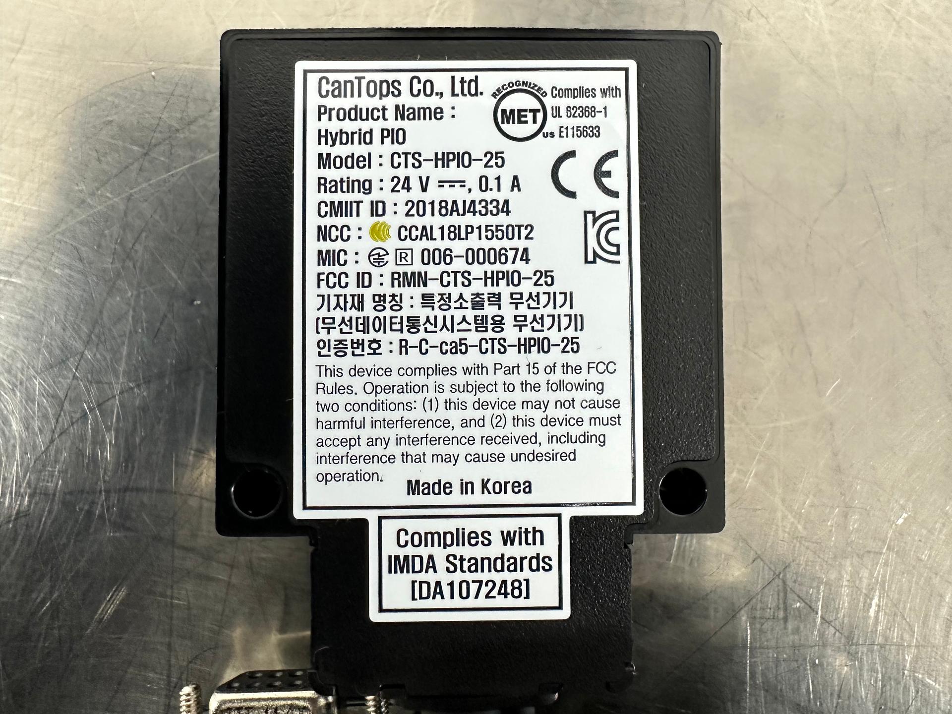 CTS-HPIO-25-PSS-SF-11-05-F-150-030-000-000-00 (SLAVE) / Sensor / CANTOPS