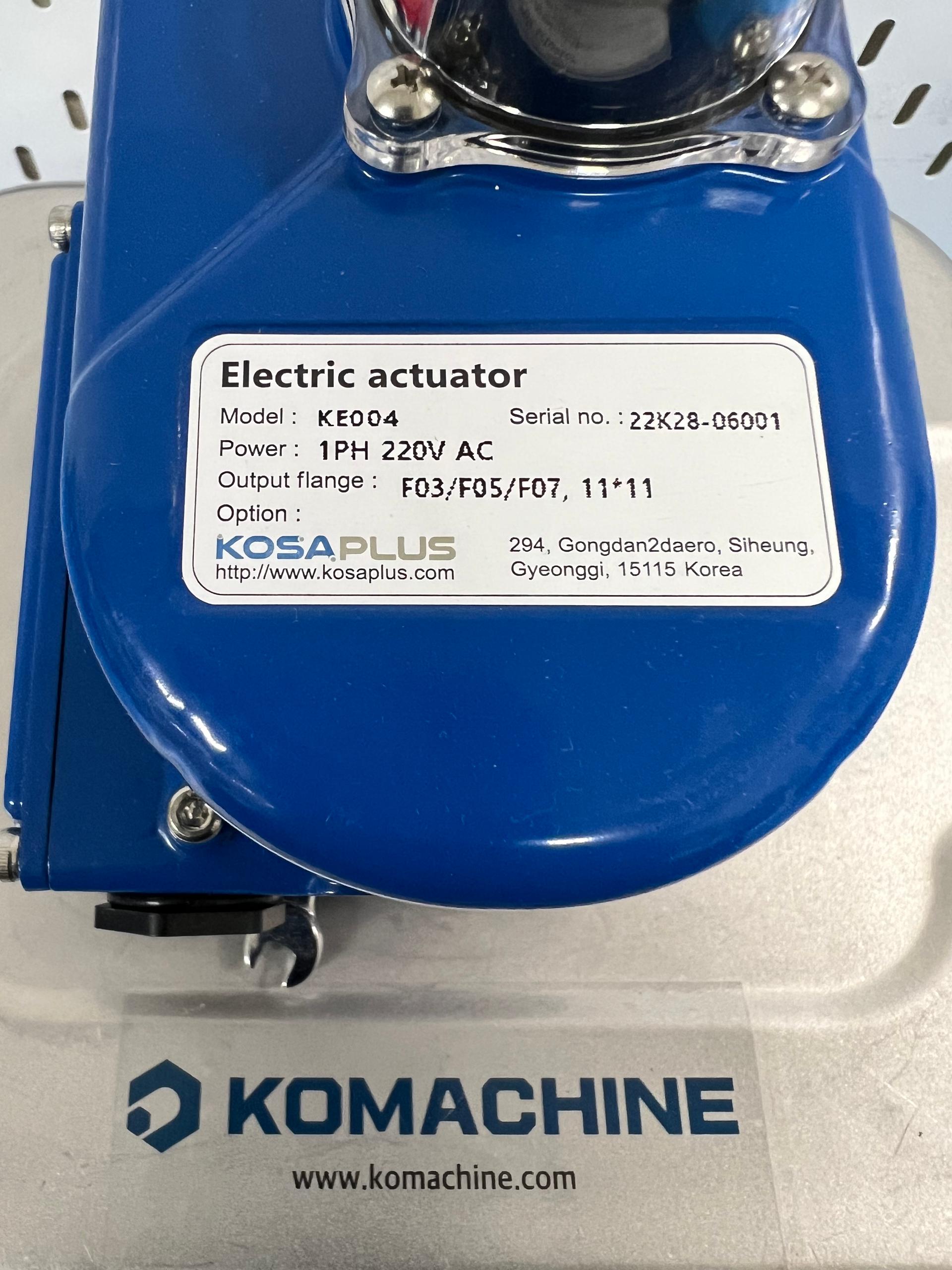KE-004 / Electric Actuator / KOSAPLUS
